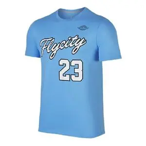 JORDAN Fly City Short Sleeve T-shirt 'blue