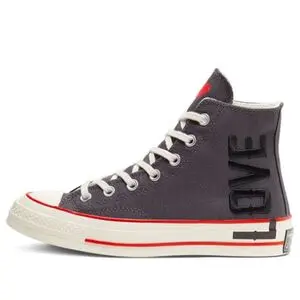CONVERSE Chuck 70 High Top "love Fearlessly" Sneakers - Grey/pink