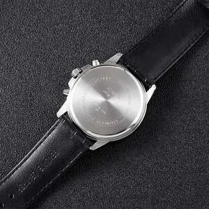 Casio Edifice Chronograph Leather Strap Watch