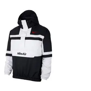 Nike Hooded Polyester Jacket - Black/white