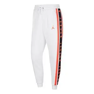 JORDAN Air Fleece Casual Long Pants - White
