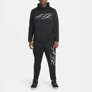 JORDAN Air Therma Graphic Hooded Pullover - Black