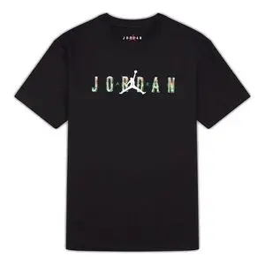 JORDAN Dna Printing Alphabet Large Logo Short Sleeve Black - Default Color