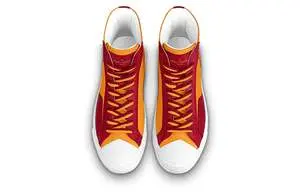 LOUIS VUITTON Tattoo High Top Sneakers - Orange/red/white