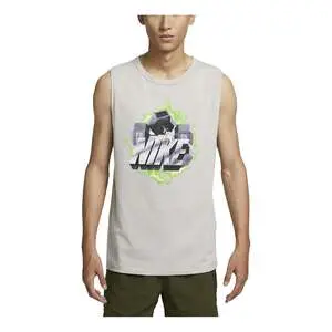 Nike Dri-fit Training Gym Tank Top - Grey/multi-color