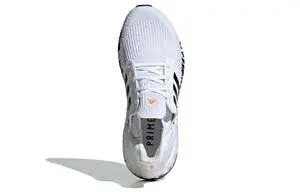 Adidas Ultraboost 20 Athletic Sneakers With Paint Splatter Detailing - White/black