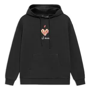 LI-NING Sports Fashion Series Casual Hooded Sports Pullover - Black