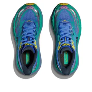 Hoka One One Stinson 7 Athletic Sneakers - Virtual Blue/tech Green