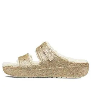 CROCS Classic Cozzzy Glitter Sandals - Multi Gold