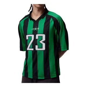 JORDAN Air Brooklyn Terrace Striped T-shirt - Lucky Green/black