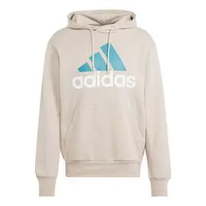 Adidas French Terry Big Logo Hoodie - Beige/blue