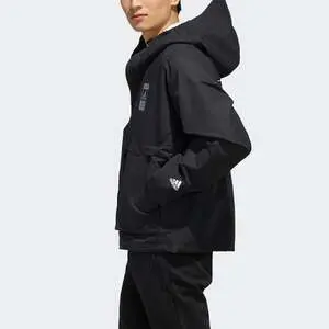Adidas Logo Zip-up Hooded Long Sleeve Jacket