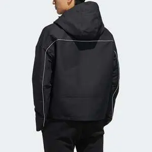Adidas Logo Zip-up Hooded Long Sleeve Jacket
