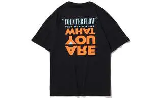 LI-NING Counterflow Graphic T-shirt 'black - Black/orange