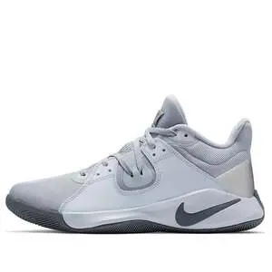 Nike Fly.by Mid Basketball Sneakers - Gray/gold