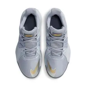 Nike Fly.by Mid Basketball Sneakers - Gray/gold