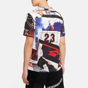 JORDAN Photo Sports Graphic Print T-shirt - White/black