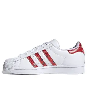 Adidas Adidas Originals Superstar Athletic Sneakers White/dark Red