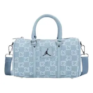 JORDAN Monogram Duffle Bag - Light Blue/white