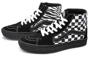 VANS Sk8-hi Comfycush "mixed Media Checker" High Top Sneakers - Black