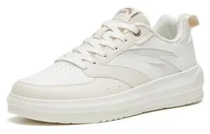 ANTA Life Series Lace-up Sneakers - White/beige