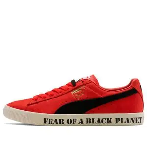 PUMA PUMA Public Enemy "Fear Of A Black Planet" Clyde Low Top Sneakers Red