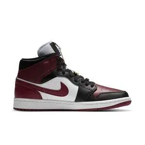 JORDAN Air 1 Mid Se "gold Pendants" Sneakers - Black/dark Beetroot/white