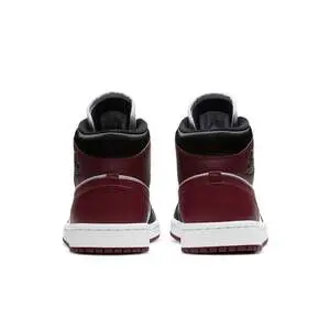JORDAN Air 1 Mid Se "gold Pendants" Sneakers - Black/dark Beetroot/white