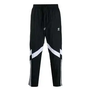 Adidas Originals Fw22 Rekive Printing Logo Stripe Drawstring Straight Sports Pants/trousers/joggers Black - Default Colorway