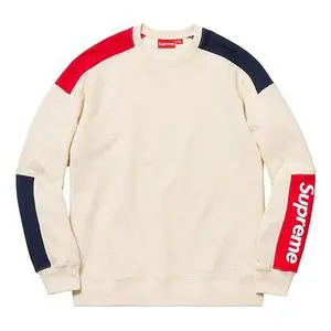 Supreme Formula Colorblock Crewneck - White
