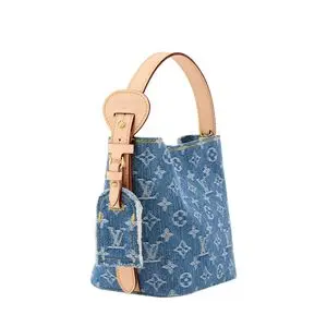 LOUIS VUITTON All In Bb Monogram Denim Bucket Bag