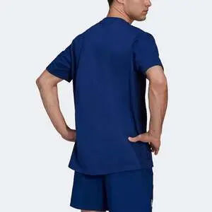 Adidas Real Q2 Hc Tee Casual Sports Real Madrid Soccer/football Short Sleeve Blue - Multi-color