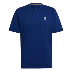 Adidas Real Q2 Hc Tee Casual Sports Real Madrid Soccer/football Short Sleeve Blue - Multi-color