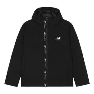 NEW BALANCE New Balance Logo Print Down Jacket Black/white