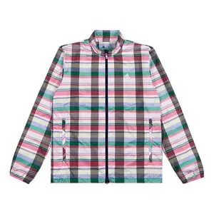Adidas Originals X Noah Water Repellent Plaid Running Jacket - Red