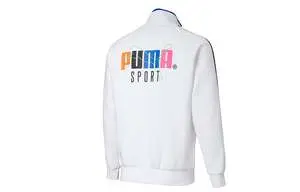 PUMA Stand Collar Colorblock Logo Casual Jacket