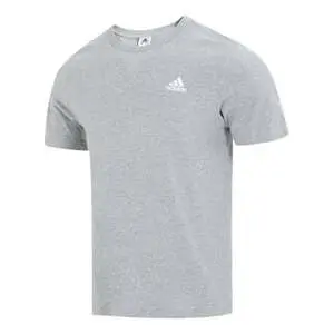 Adidas Essentials Single Embroidered Small Logo T-shirt - Grey
