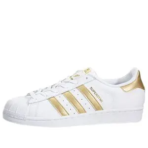 Adidas Superstar J Gold Tone Sneakers