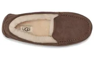 UGG Ansley Suede And Sheepskin Slippers - Brown