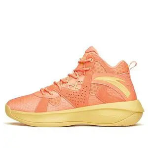 ANTA Shock The Game 2 High Top Athletic Sneakers - Orange/yellow