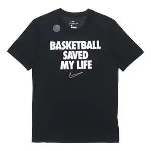 Nike Basketball Graphic Crewneck T-shirt - Black