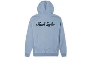 CONVERSE Alphabet Printing Sports Retro Blue Hoodie