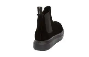 Alexander McQueen Hybrid Chelsea Boot Suede - Black