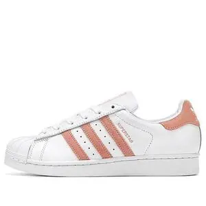 Adidas Superstar Low Top Sneakers - White/orange