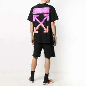 Off-White Gradient Marker Arrow Short Sleeve Tee - Black