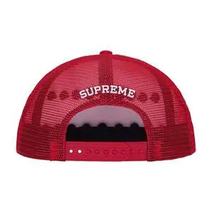 Supreme Ss26 Pins Mesh Back 5-panel Cap - Red