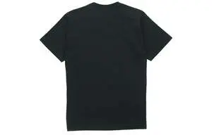A BATHING APE Half Zip Shark Face Tee - Black