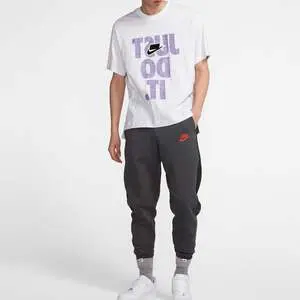 Nike Large Alphabet Logo Printing Sports Short Sleeve