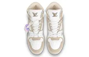 LOUIS VUITTON High Top Sneakers - White/beige/grey