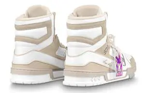 LOUIS VUITTON High Top Sneakers - White/beige/grey